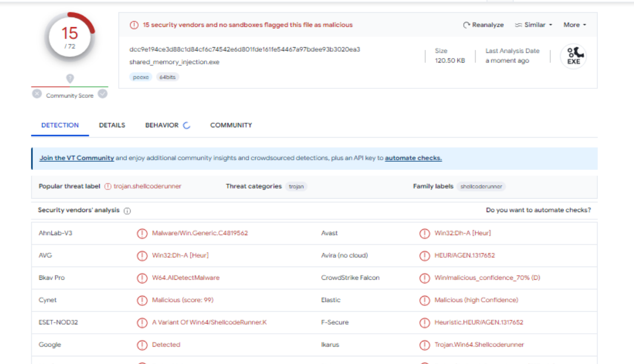 Inyección en proceso externo mediante memoria compartida | Bypaseando mis limitaciones
