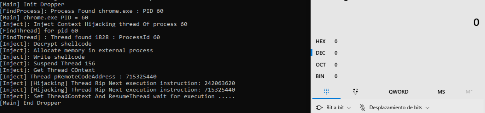 Inyección en hilo del proceso externo | Bypaseando mis limitaciones